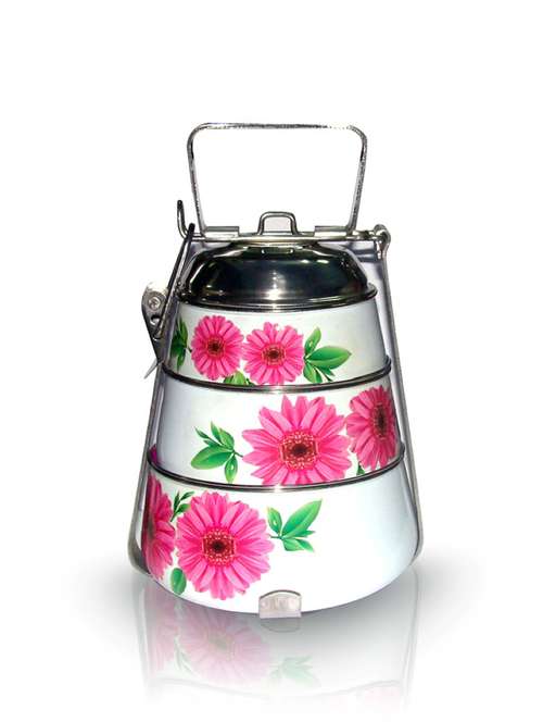 Buy online Designer Floral Print Enamelware Stainless Steel Vintage ...