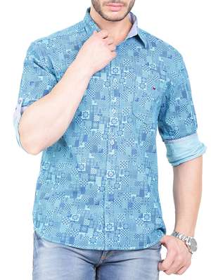 Buy online Bay Ridge Cotton Casual Shirt from shirts for Men by Bay ...