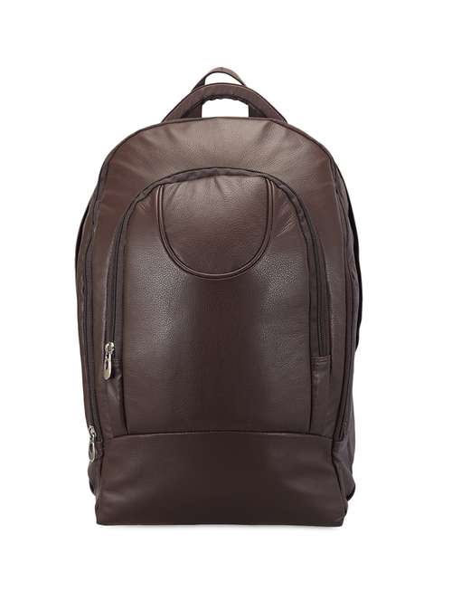 Buy online Brown Leather Laptop Bag Cum Backpack from bags for Women by ...