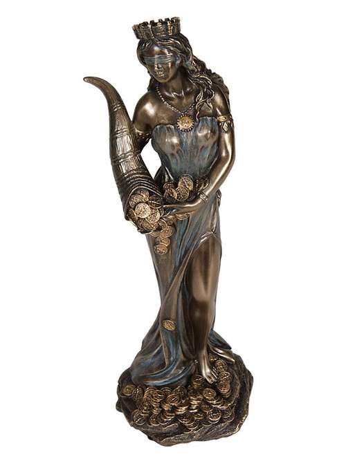Buy online Lady Fortuna Statue Idol Of Bronze from Home Accents for ...
