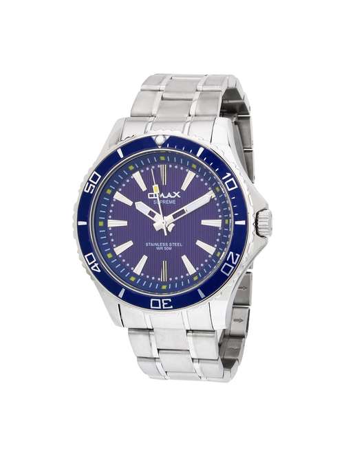 Buy online Omax Blue Dial Men's Watch - Cs572-bl from Watches for Men ...