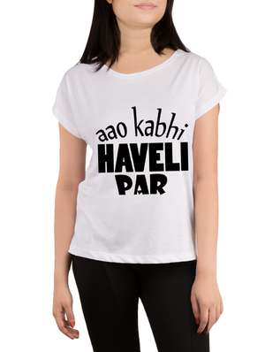 Buy online White Regular Tee from western wear for Women by Snoby for ...