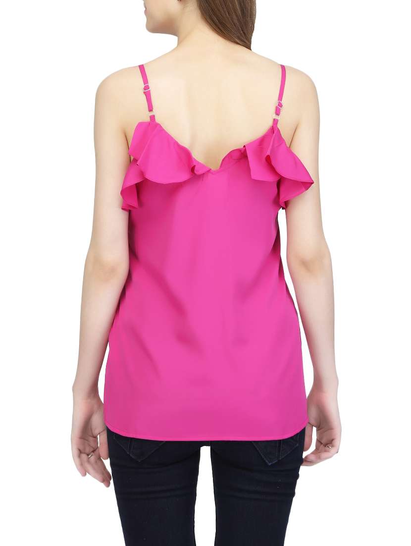 Buy online Women's Straight Shoulder Strap Top from western wear for ...