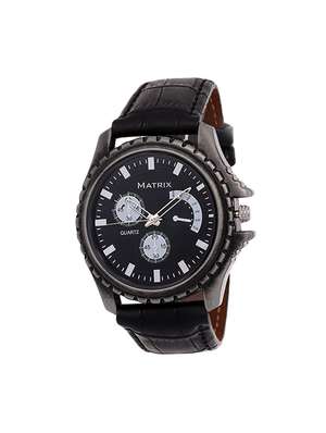 Buy online Matrix Analog Black Dial Men's Wrist Watch from Watches for ...