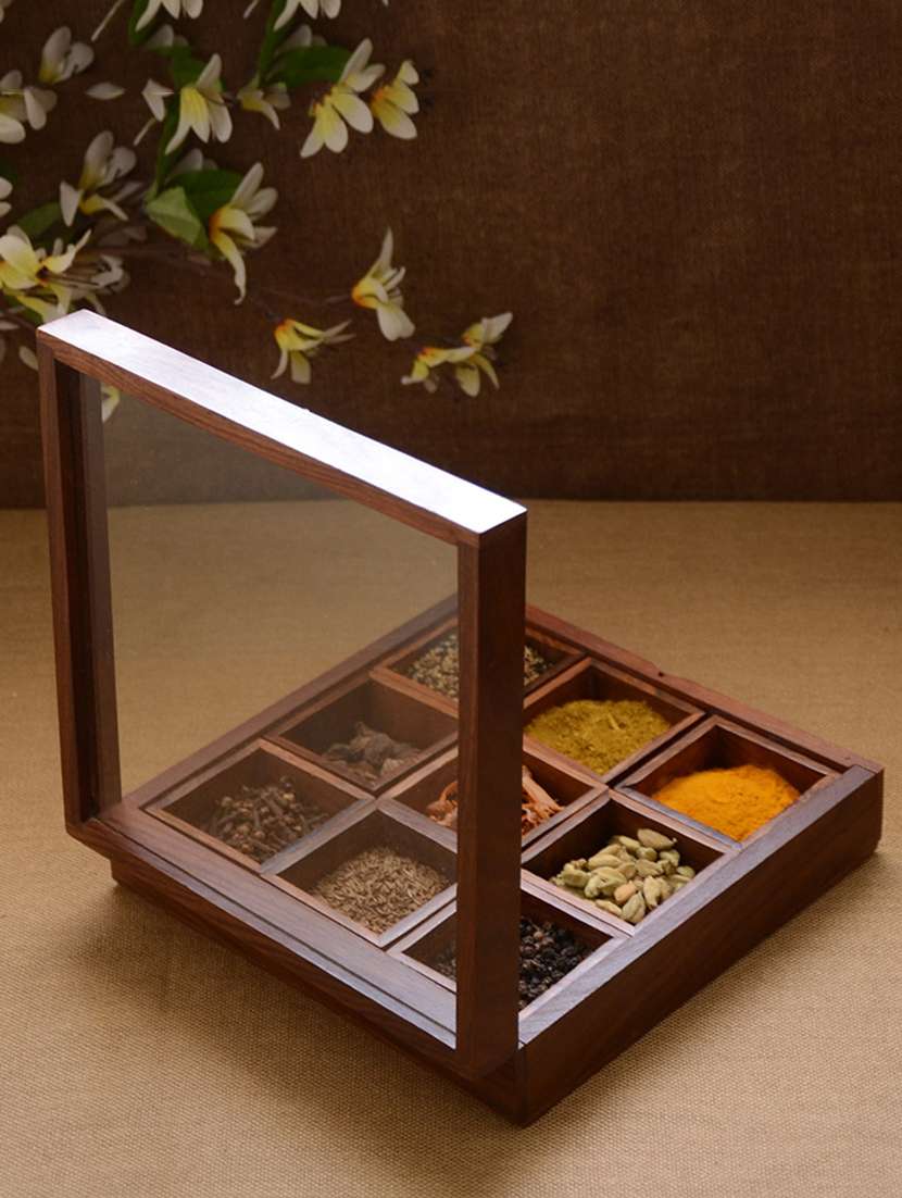 Buy online Wooden Masala Box from Kitchen Storage for Unisex by Unravel ...