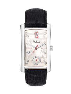 Buy online Yolo Men'z White Dial Rectangular Wrist Watch from Watches ...