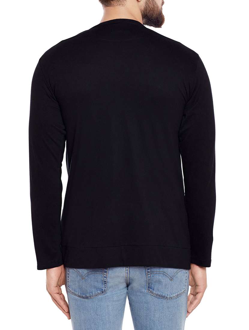 Buy online Black Cotton Shrug from top wear for Men by Chill Winston ...