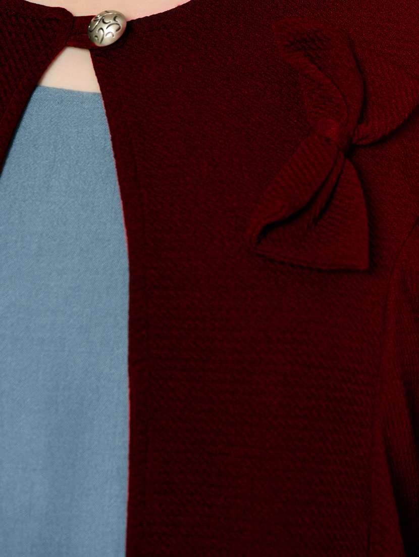 Buy online Red Nylon Shrug from capes & shrugs for Women by Naman.com ...