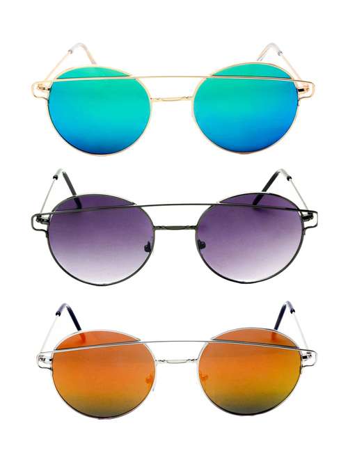 Buy online Stacle Retro Square Mirrored Horn Rimmed Unisex Wayfarer ...