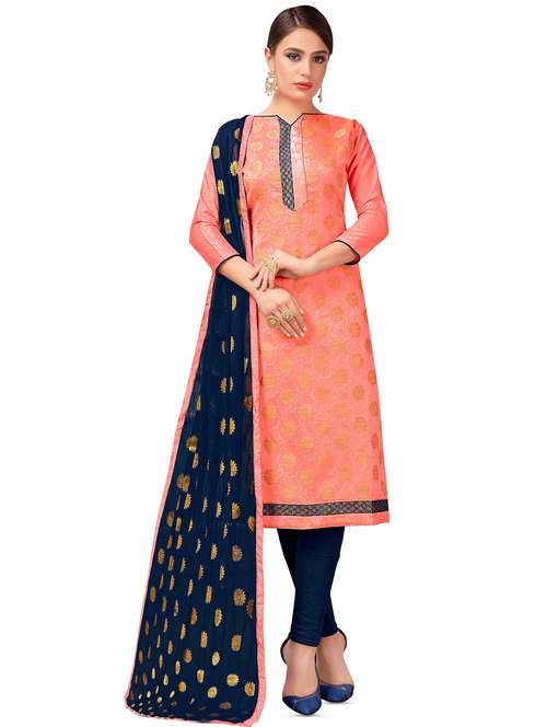 Buy online Contrast Suits Unstitched Suit from Suits & Dress material ...