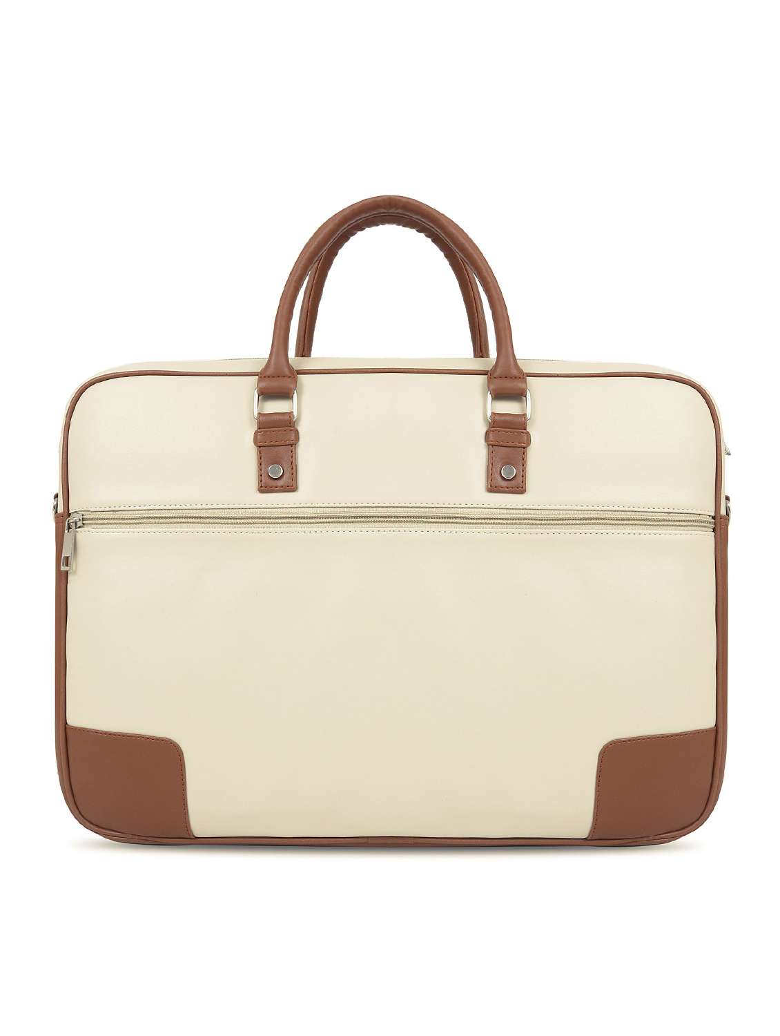 Buy online Beige Leatherette Laptop Laptop Bag from Laptop bags ...