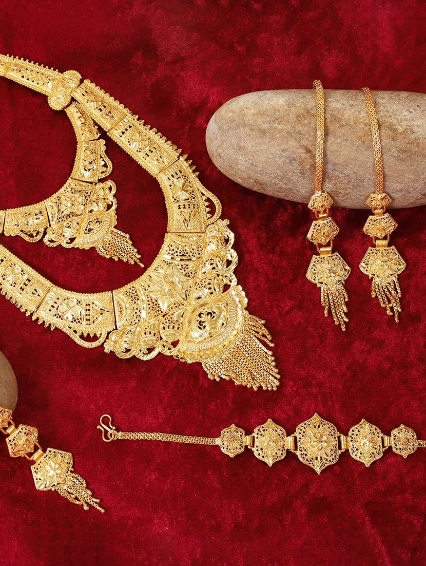 Buy online Sukkhi Luxurious 24 Carat Gold Plated Rani Haar Bridal Necklace from Sets for Women ...