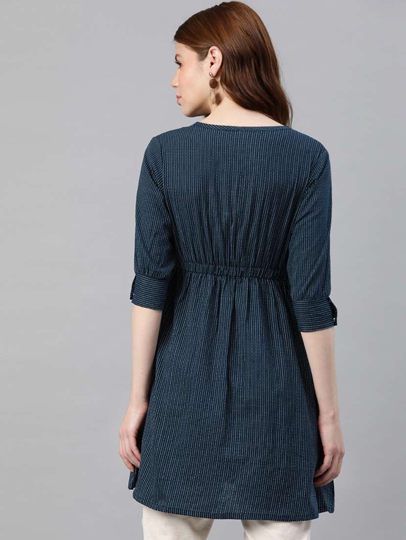 Buy online Double Breasted A-line Tunic from western wear for Women by ...