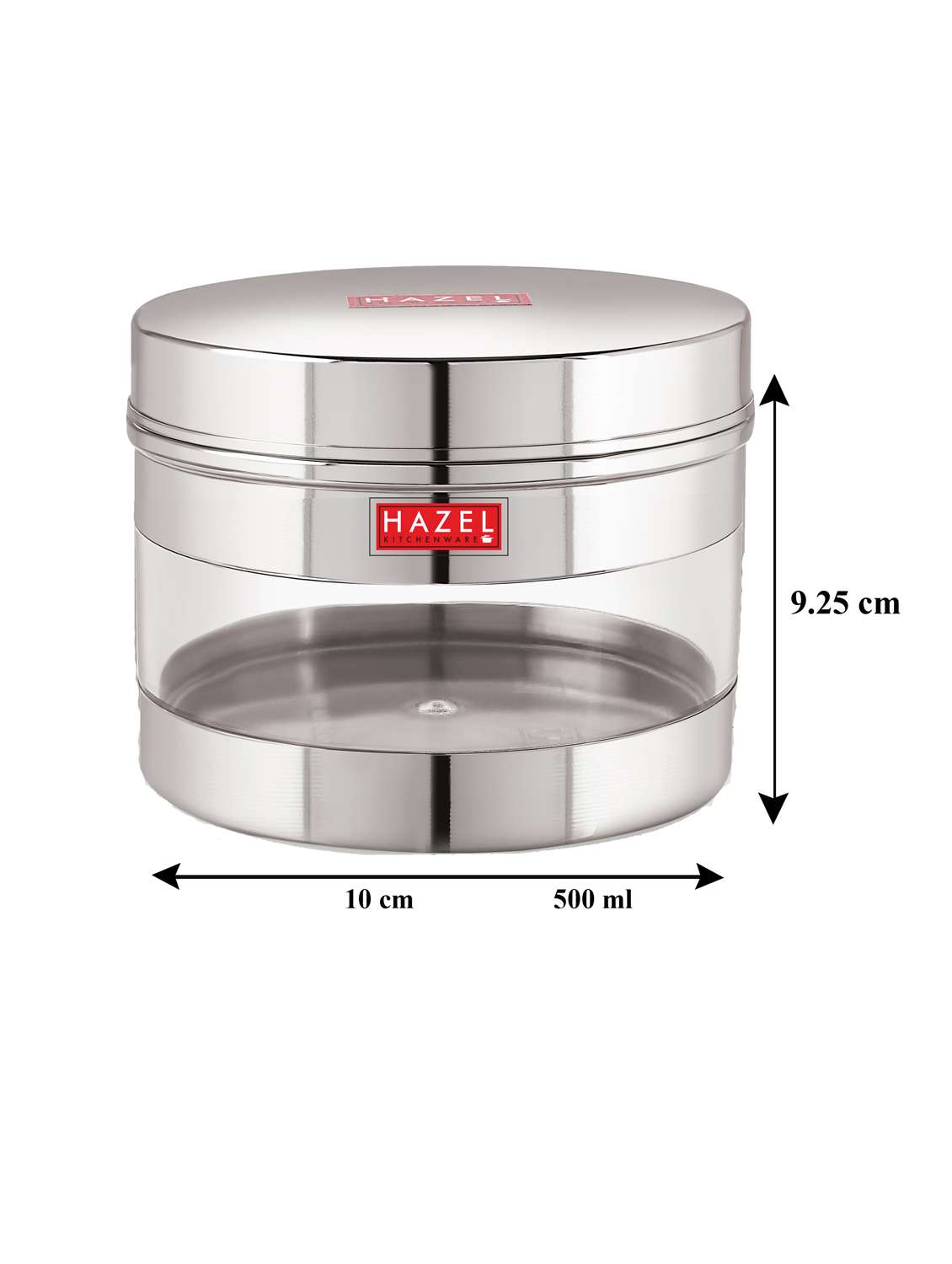 Buy online Stainless Steel Transparent Wide Mouth See Through Container ...