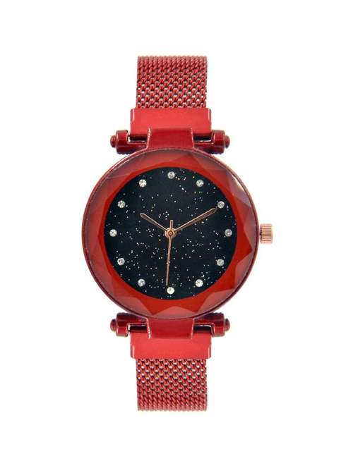 Buy online Bolun Rt-152 Luxury Mesh Magnet Buckle Starry Sky Red Quartz ...