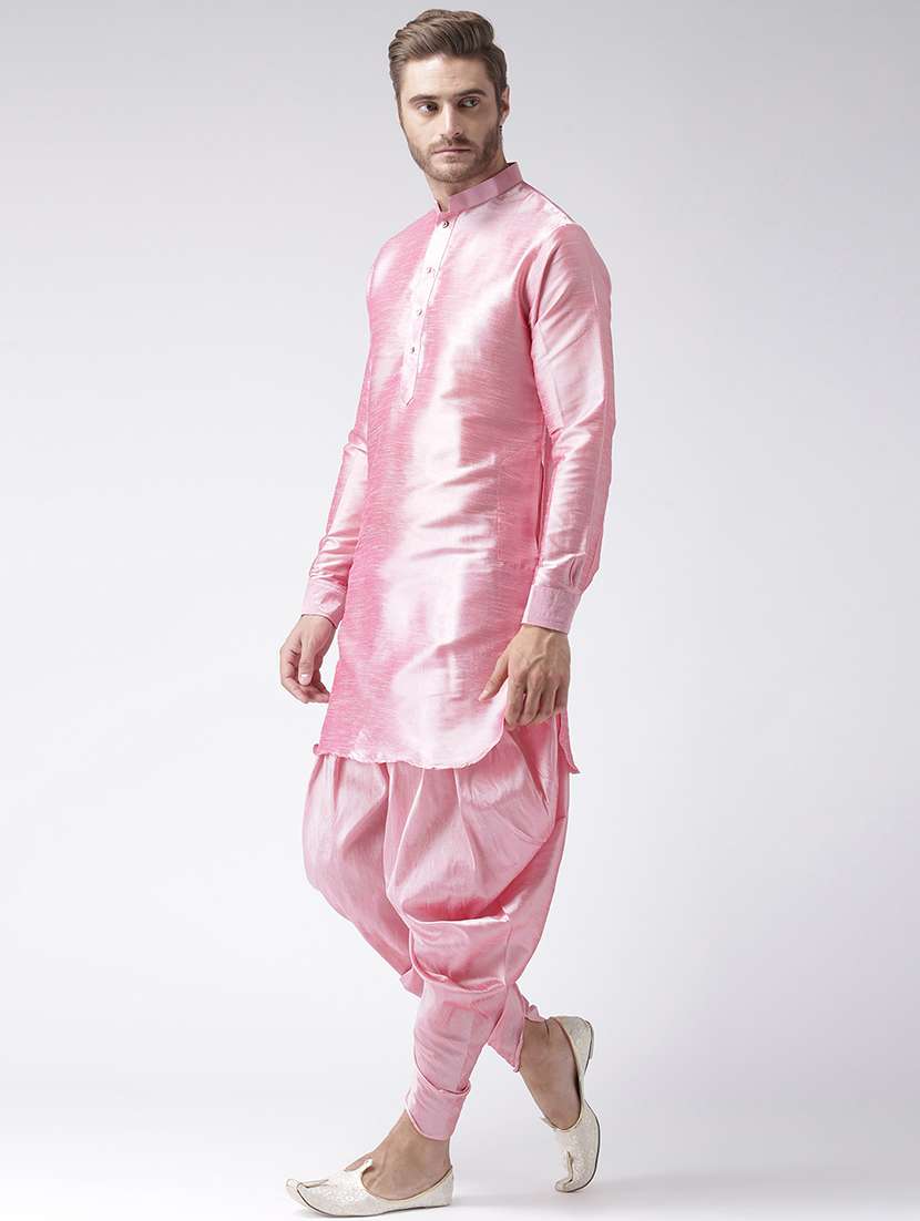 Buy online Pink Solid Dhoti from Bottom Wear for Men by Hangup for ₹550 ...