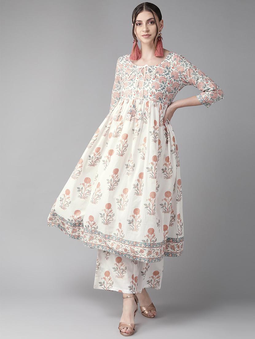 Buy Online Floral Anarkali Kurta From Kurta Kurtis For Women By Aks For