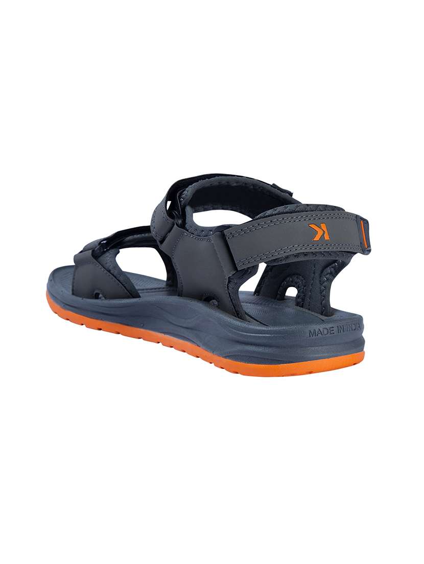 Buy online Grey Fabric Back Strap Floaters from Sandals and Floaters ...