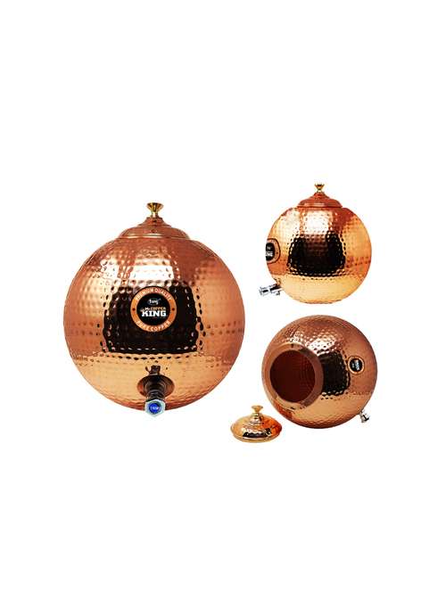 Buy online Pure Copper Round Water Matka Tank 13liter from accessories ...