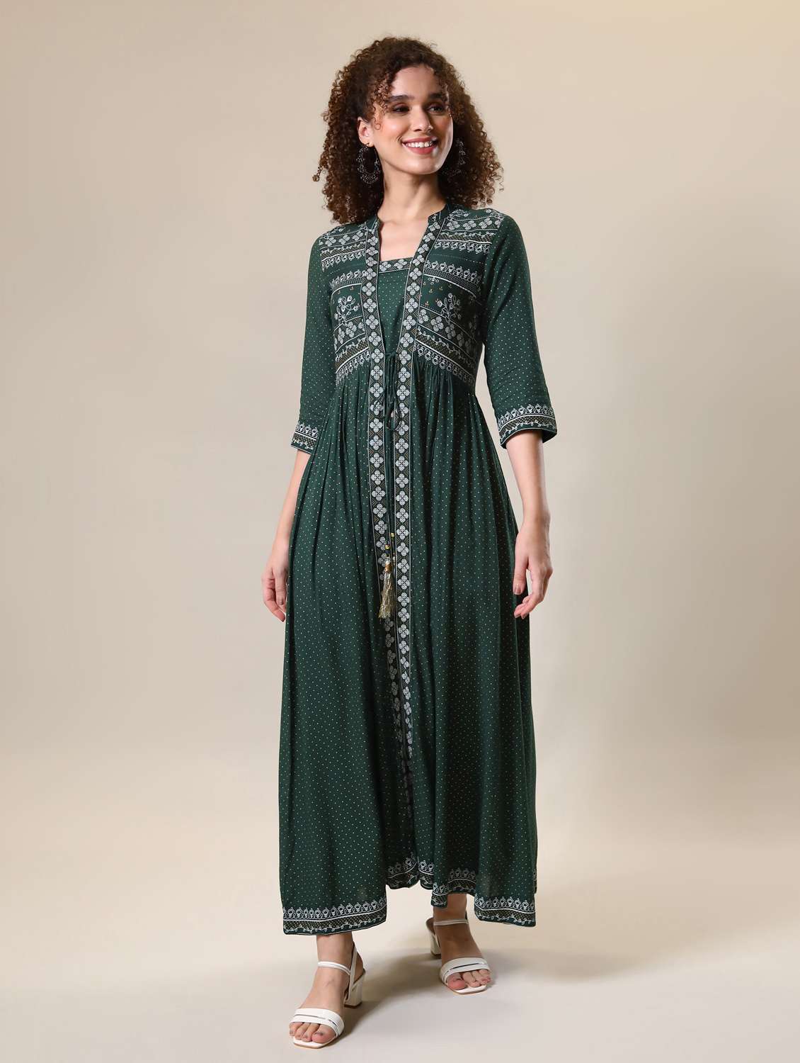 Buy online Printed Fusion Set from ethnic wear for Women by Juniper for ...