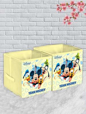 Buy online Kuber Industries Disney Team Mickey Print 2pcs Foldable ...