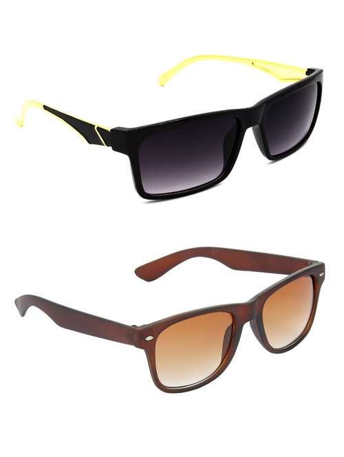 Buy online Pack Of 2 Multi Colored Sunglasses from Eyewear for Men by ...