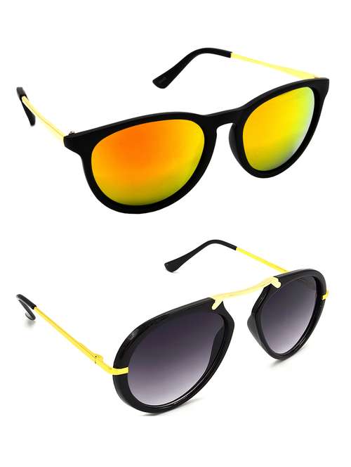 Buy online Pack Of 2 Multi Colored Sunglasses from Eyewear for Men by ...