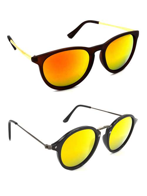 Buy online Pack Of 2 Multi Colored Sunglasses from Eyewear for Men by ...