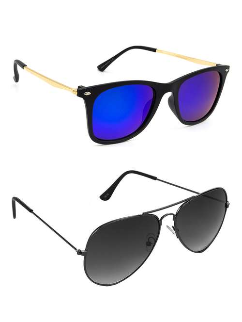 Buy online Pack Of 2 Multi Color Sunglasses from Eyewear for Men by ...