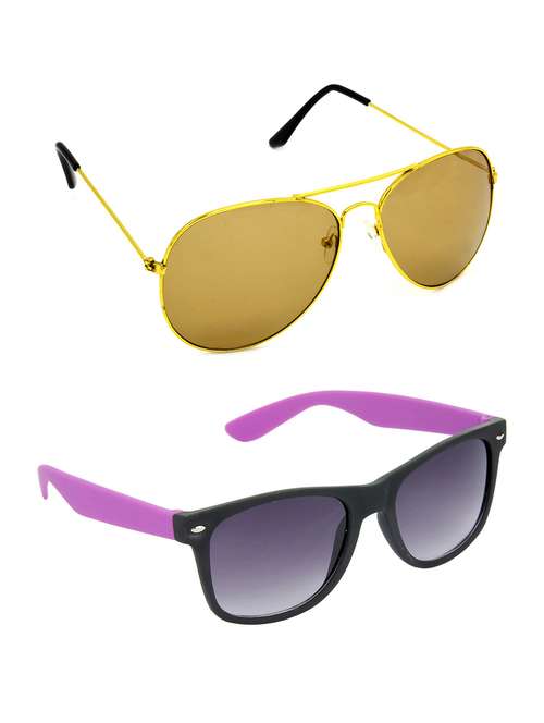 Buy online Pack Of 2 Multi Colored Sunglasses from Eyewear for Men by ...