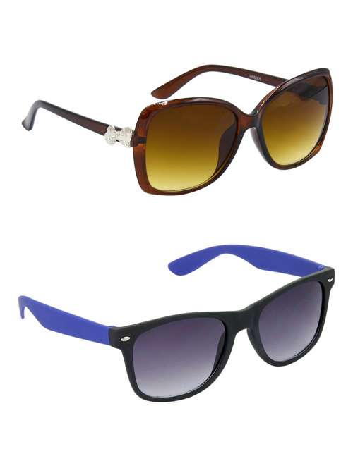 Buy online Pack Of 2 Multi Colored Sunglasses from Eyewear for Men by ...