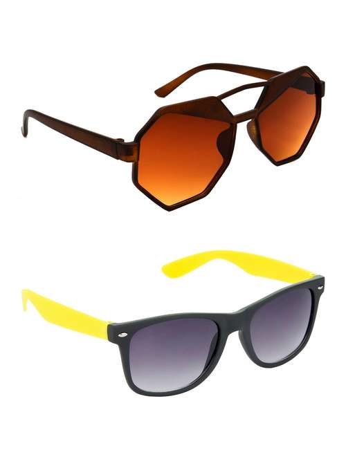 Buy online Pack Of 2 Multi Colored Sunglasses from Eyewear for Men by ...