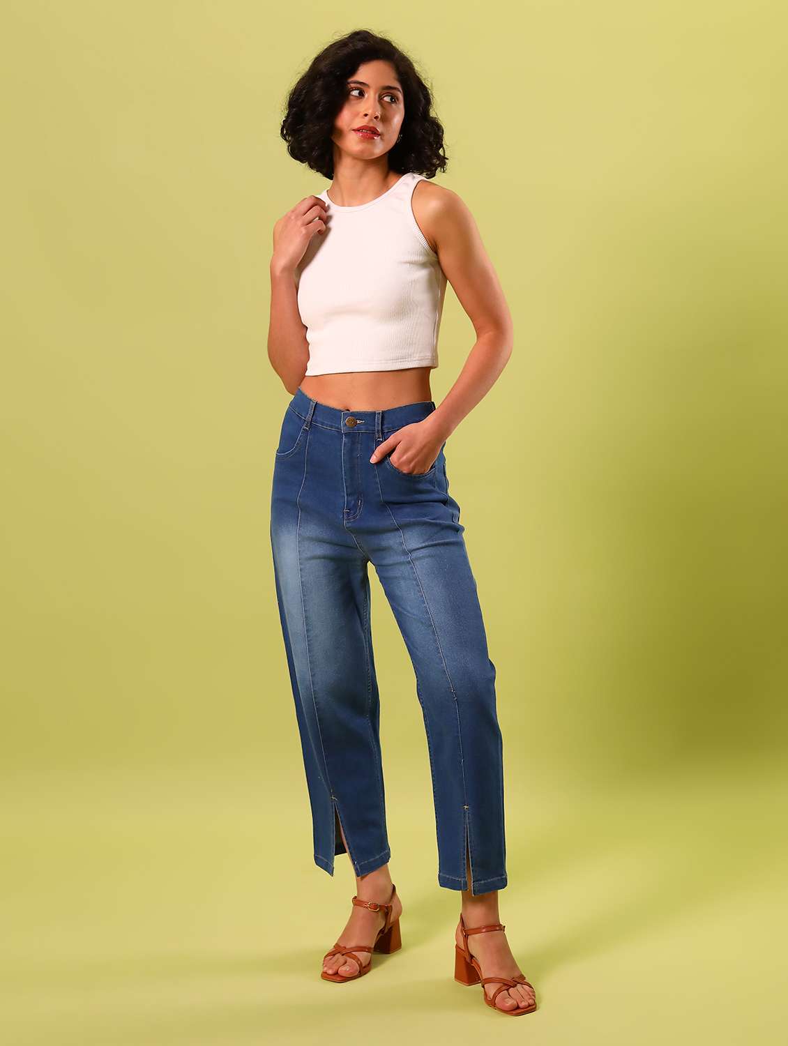 Buy online Women's Plain Straight Fit Jeans from Jeans & jeggings for ...