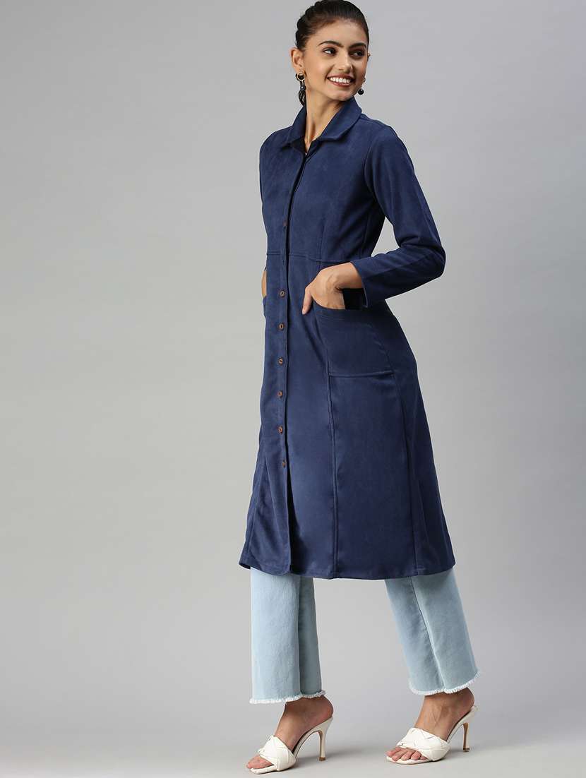 Buy online Long Sleeved Long Summer Jacket from western wear for Women ...