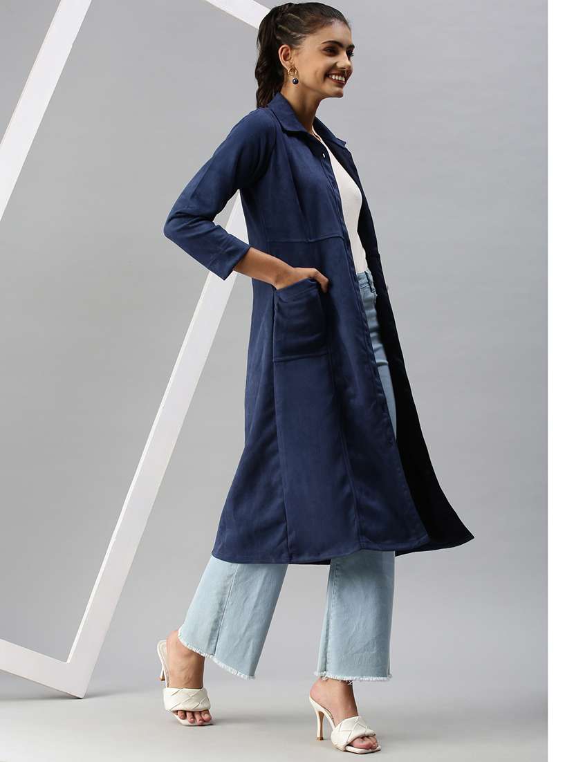 Buy online Long Sleeved Long Summer Jacket from western wear for Women ...