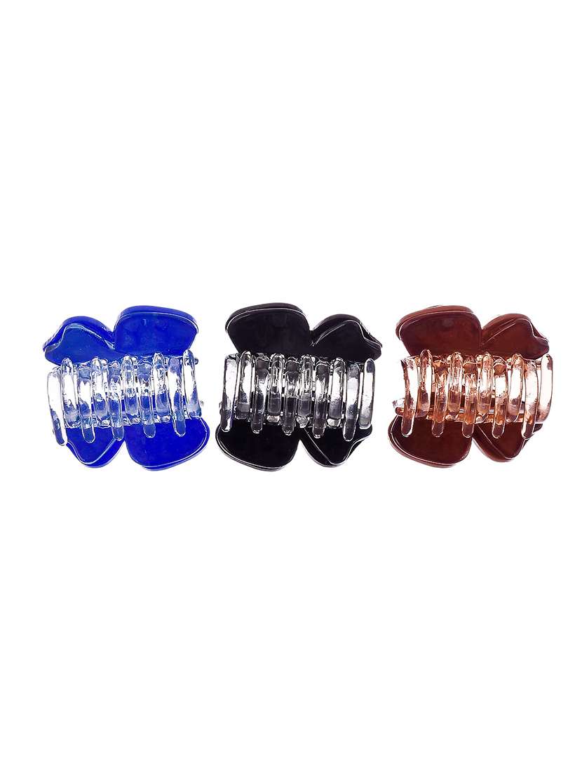 Buy online Set Of 3 Multi Colored Claw Clip from accessories for Women ...