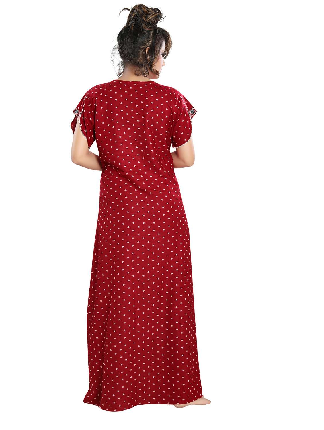 Buy online Round Neck Printed Nighty from sleepwear for Women by Pearl ...
