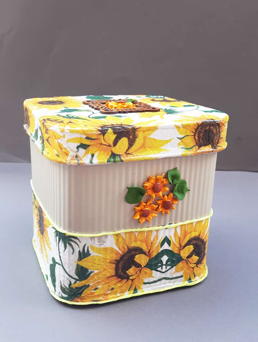Buy online Color Palette Hand Painted Container With Lid from Kitchen ...