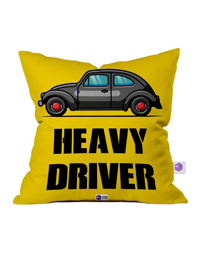 Buy online Crazy Corner Yellow Printed Cushion ( 12 X 12 Inches ) from ...