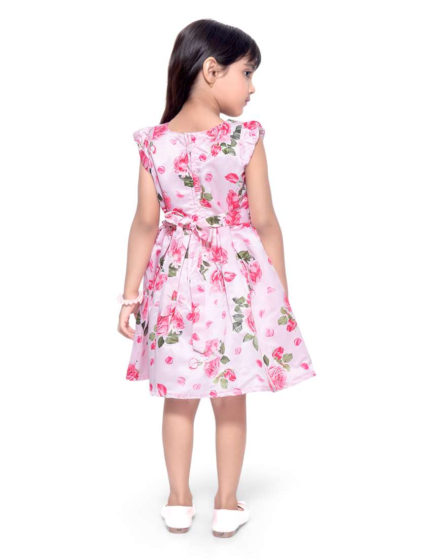 Buy online Girls Round Neck Cap Sleeve Frock from girls for Women by ...