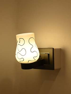 Buy online Stylish Decorative Led Glass Night Wall Lamp Light-a17 from ...