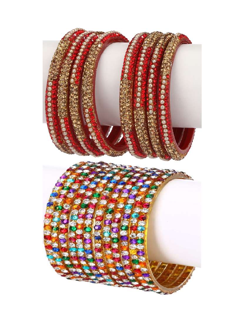 Buy online Multi Colored Glass Bangle from fashion jewellery for Women ...