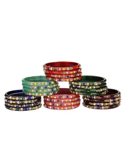 Buy online Multi Colored Glass Bangle from fashion jewellery for Women ...