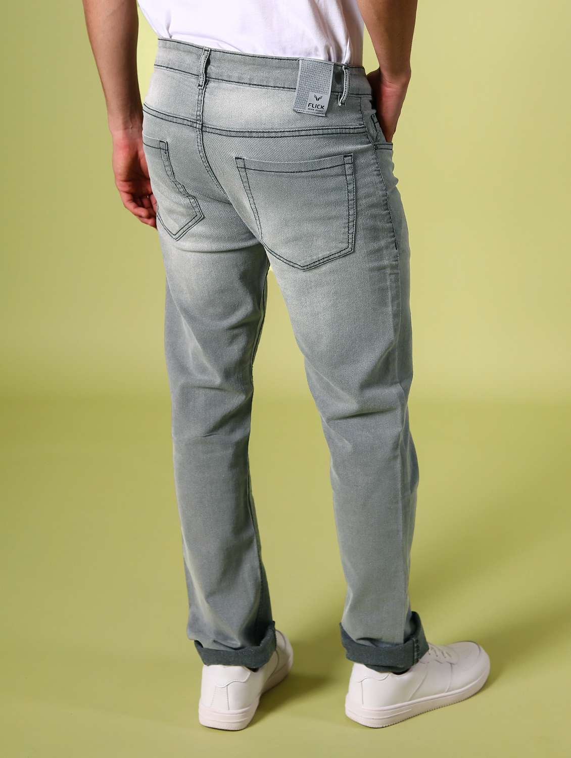 Buy online Mens Slim Fit Plain Jeans from Clothing for Men by V-mart ...