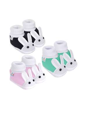 Buy online Multi Colored Fabric Booties from footwear for Women by ...