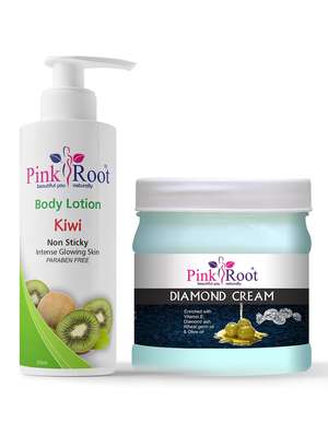 Buy online Body Lotion Kiwi 200ml With Diamond Cream 500gm from beauty ...