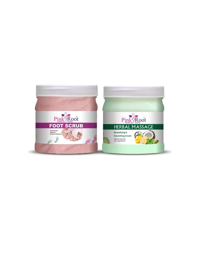 Buy online Foot Scrub 500g With Herbal Massage Cream 500g from beauty ...