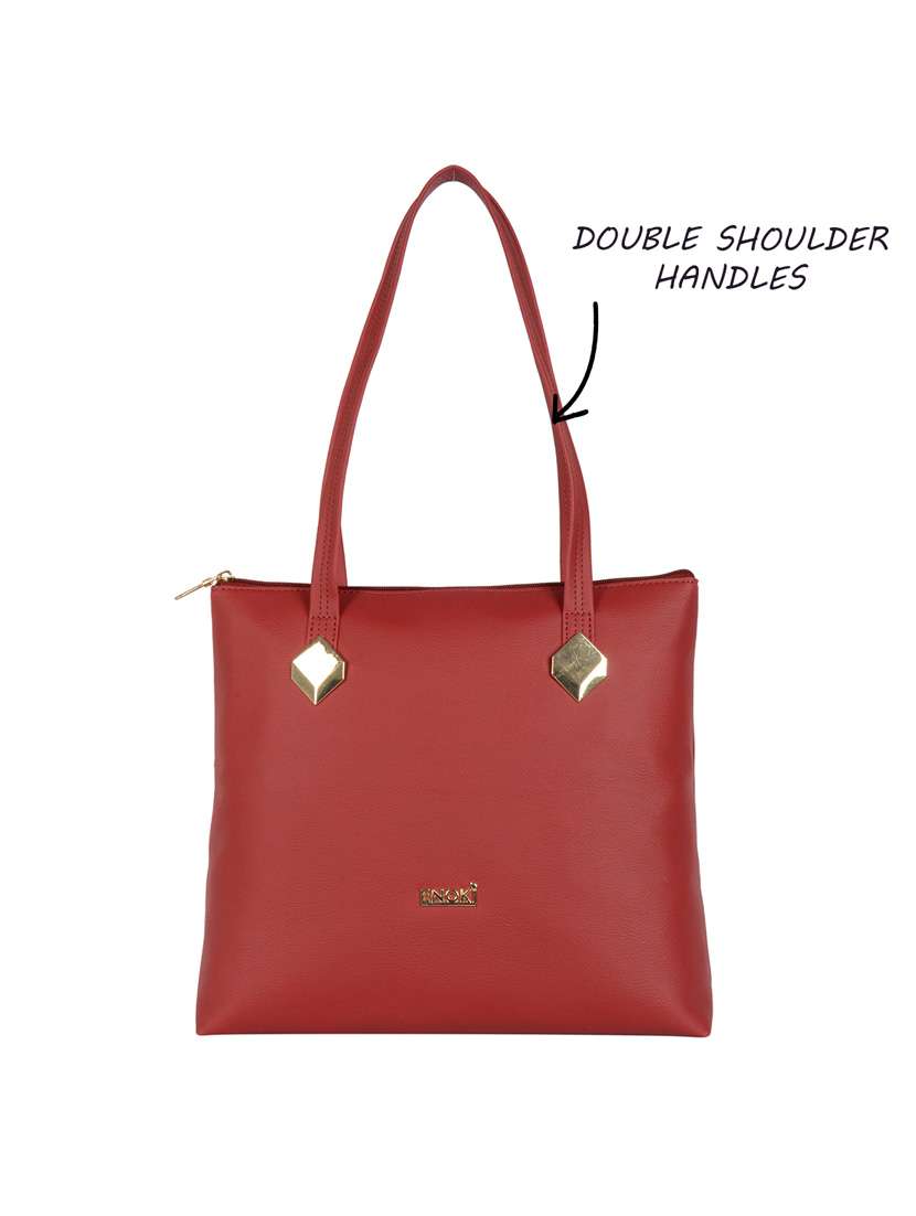 Buy online Red Pvc Handbag from bags for Women by Enoki for ₹1249 at 0% ...