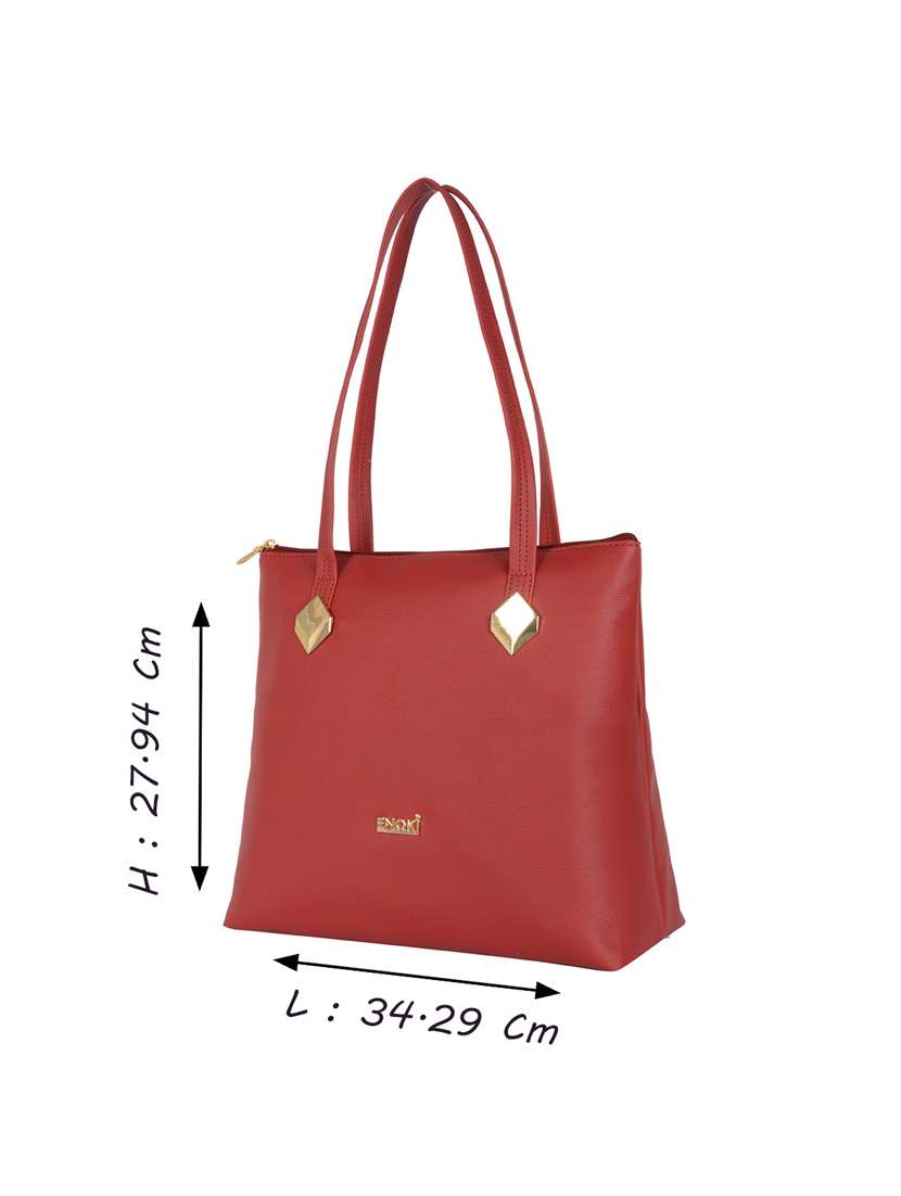 Buy online Red Pvc Handbag from bags for Women by Enoki for ₹1249 at 0% ...