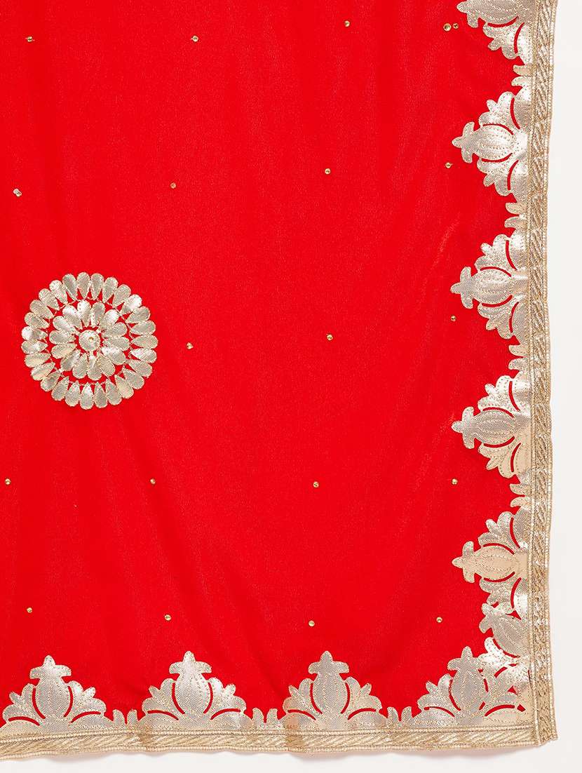 Buy online Red Velvet Dupatta from dupattas and scarves for Women by Clora Creation for ₹900 at ...